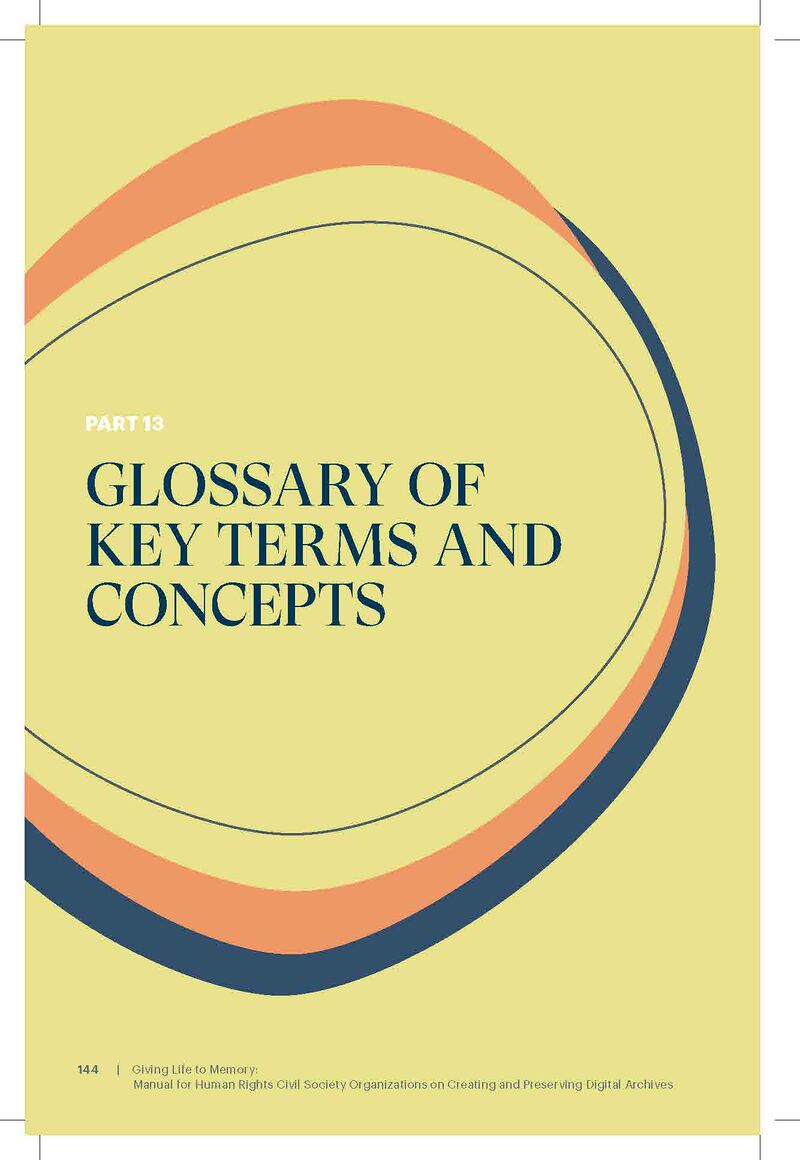 Glossary of Key Terms and Concepts - Wiki